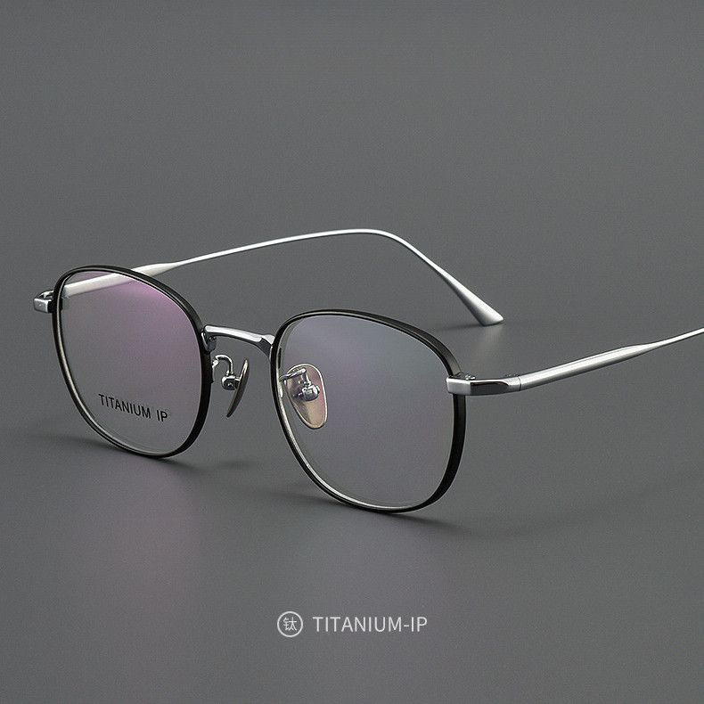 Ultra Light Glasses Frame Oval Eyewear Men Women Pure Titanium ...