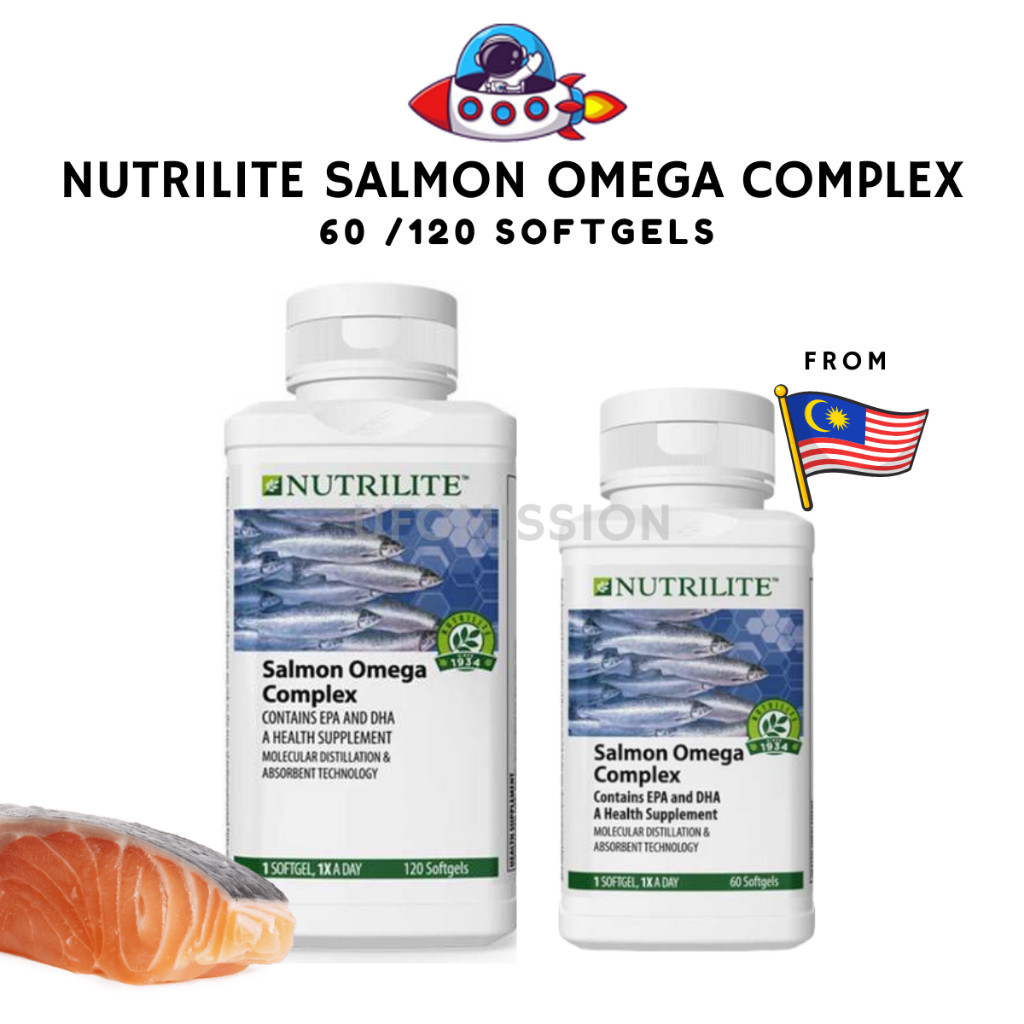 NUTRILITE Salmon Omega Complex Omega 3 60sg 120sg | Shopee Malaysia