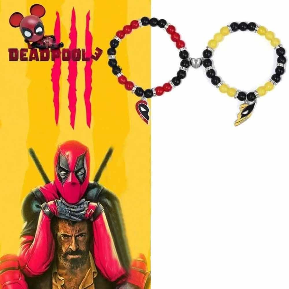 Disney Movie Deadpool and Wolverine Best Friends keychain Bracelet ...