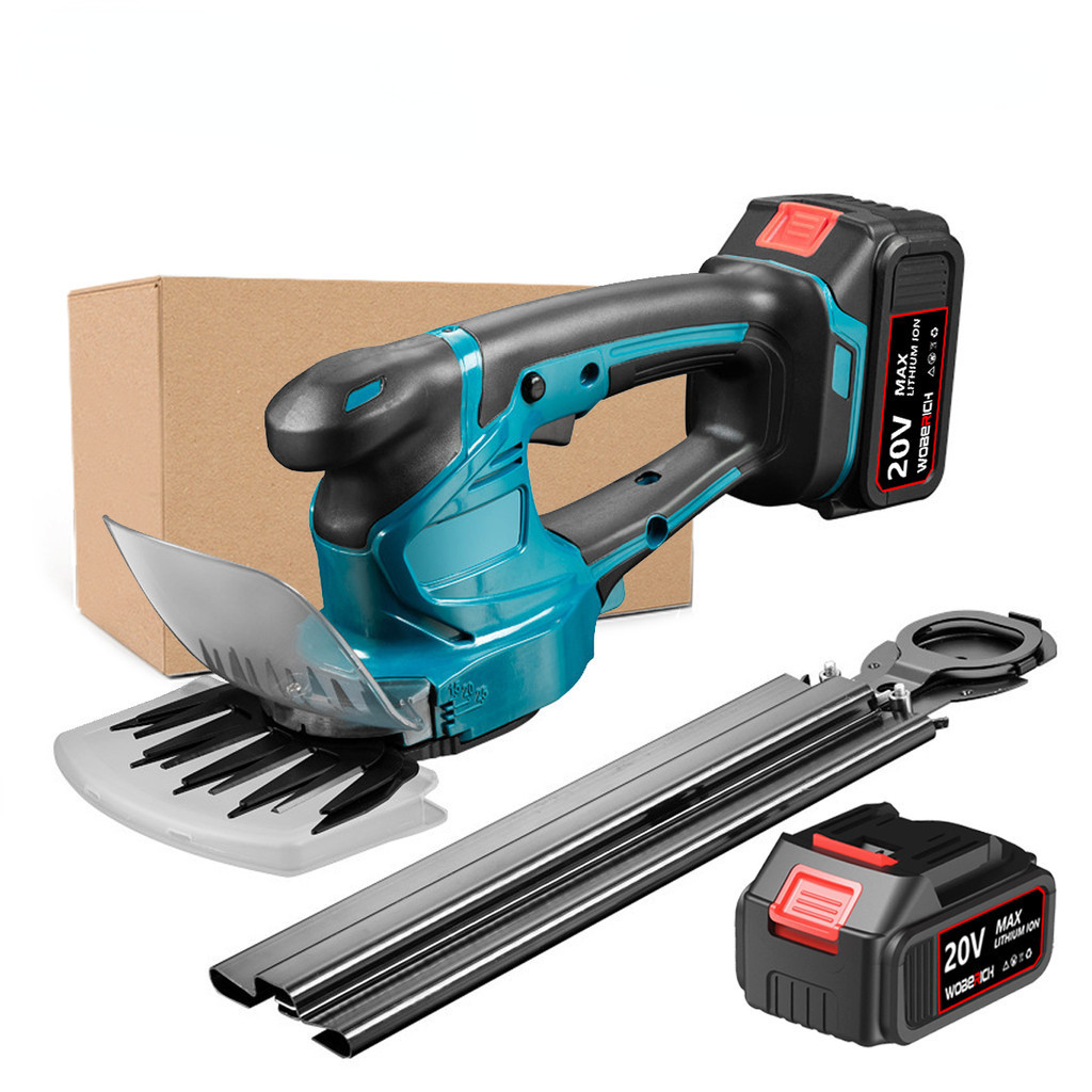 21v Cordless Electric Grass Shears 2 IN 1 Rechargeable Handheld Grass ...