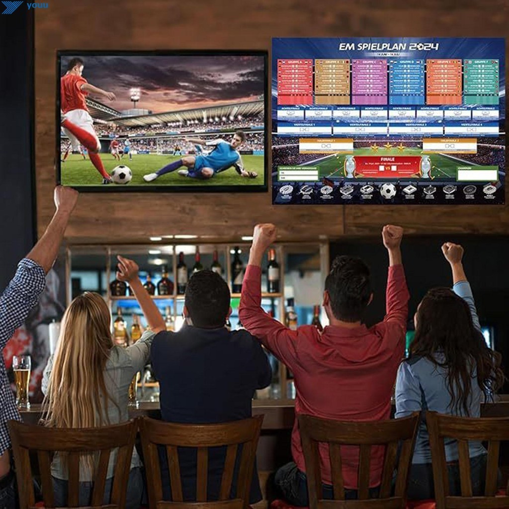 European Football Game Plan Poster Durable PVC Material Game Poster ...