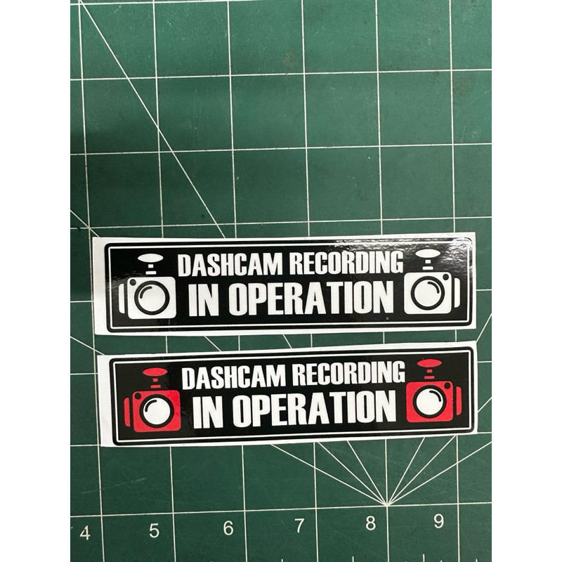 Sticker Dashcam Recording In Operation | Shopee Malaysia