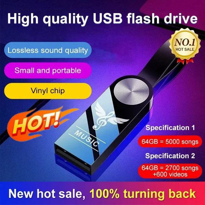 🔥HOT SALE🔥【Plug And Play】High-Quality Audio USB Drive/High-Speed USB Flash Drive3 2GB 64GB ...