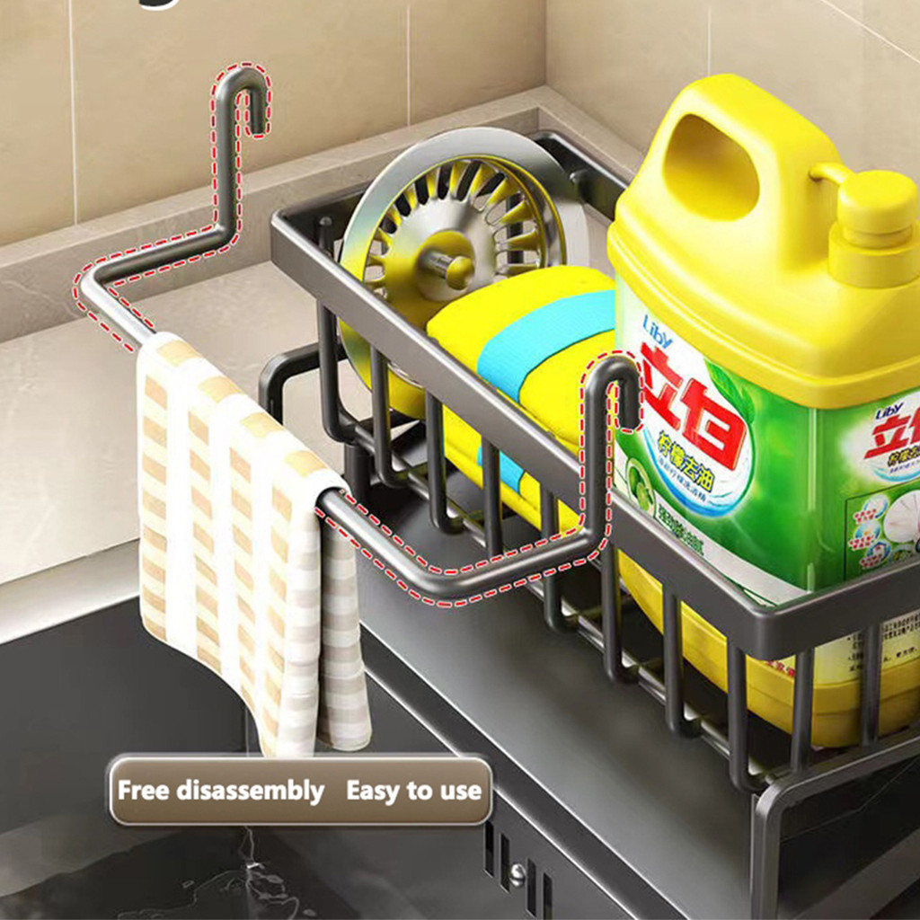 Sponge Holder Kitchen Organizer Stainless Steel Self-draining Sink ...
