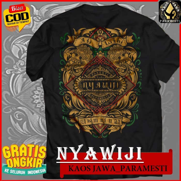 PARAMESTI BAJU KAOS WAYANG AKSARA JAWA PRIA BAJU KAOS DISTRO KEREN ...