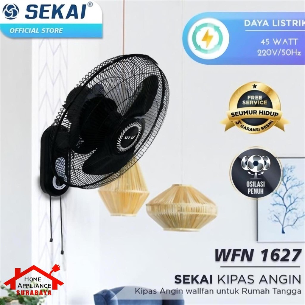 Sekai Wall Fan - Wall Fan Taifun Series 16 Inch Votre 1626/1627 ...