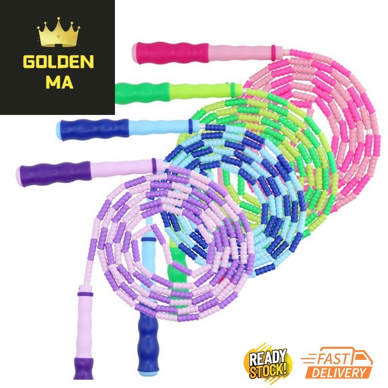 Colourful Jump Rope Bamboo Beaded Practocal Skipping Jumping for ...