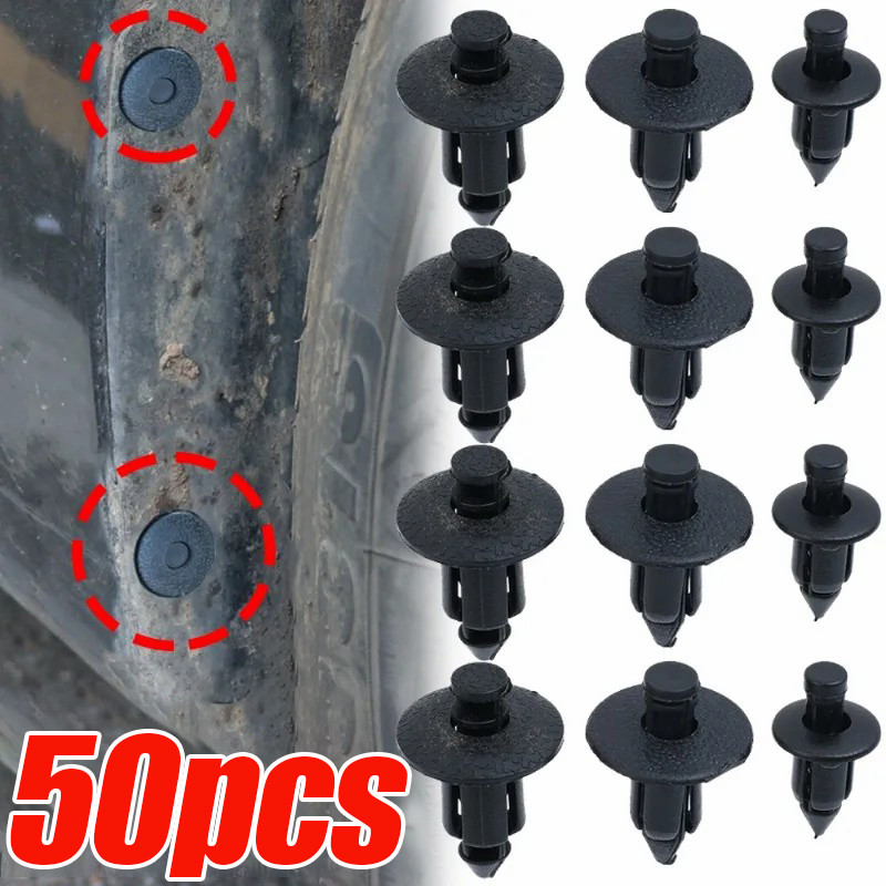 50pcs 6/7/8mmm Car Fairing Trim Panel Fasteners - Car Fender Bumper ...