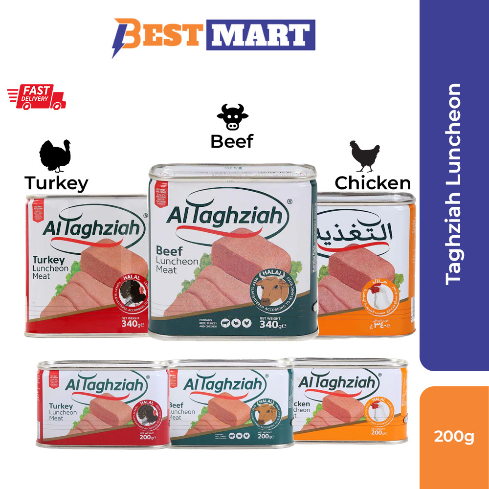 Al Taghziah Beef / Chicken / Turkey Luncheon Meat 200g - 340g | Shopee ...
