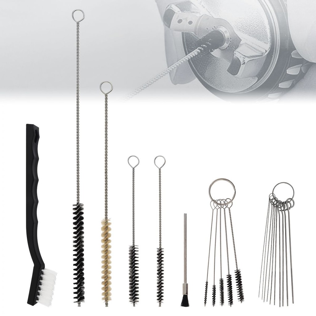 21 PCS Nylon Mini Brush Pipe Cleaner with Needle Shaped Steel Wire ...