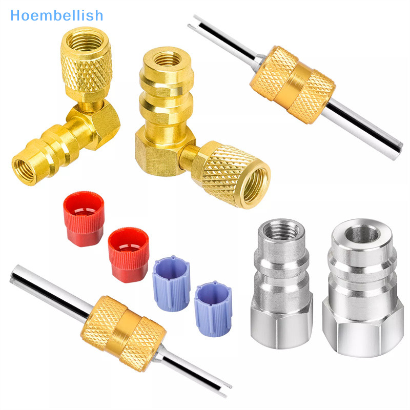 Hoe> AC R134A Adapters Kit Quick Coupler Valve Adapter R12 To R134a ...
