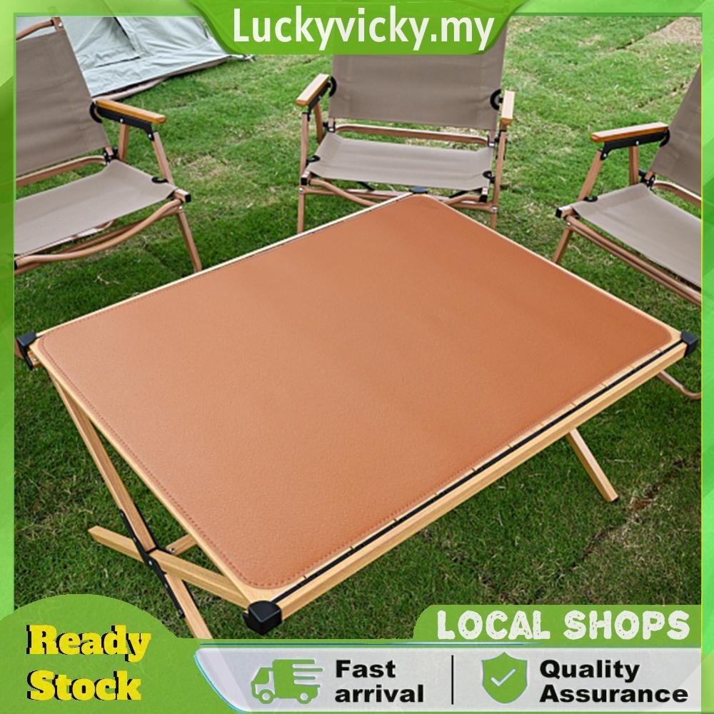 PU Leather Camping Table Mat Heat-Resistant Easy To Clean Waterproof ...