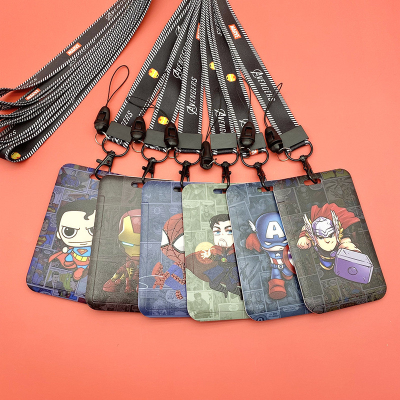 Cartoon Marvel Id Name Protective Case Photocard Holder Keychain Card ...