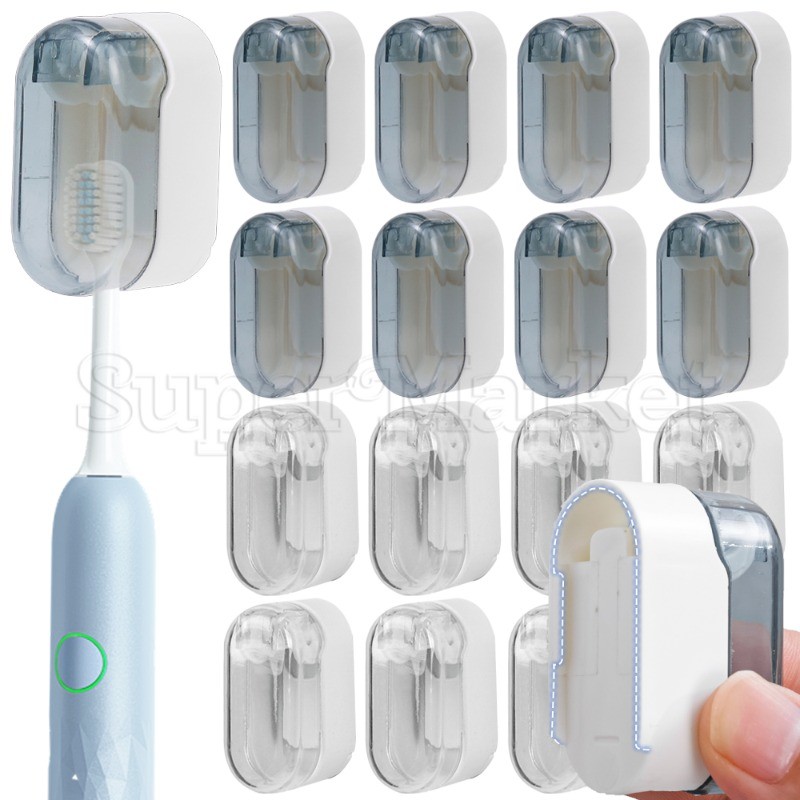 [ Featured ] Flip Cover Toothbrush Holder - Wall-mounted Toothbrush ...