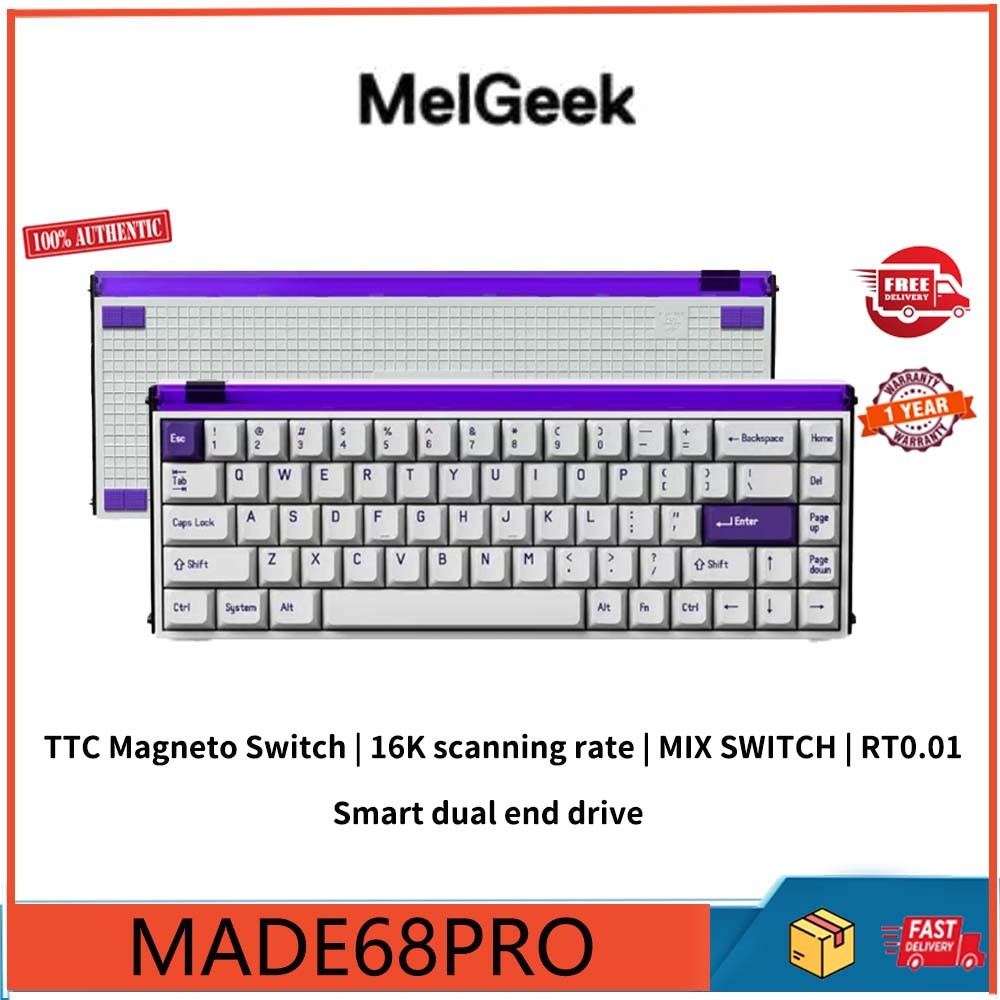 Melgeek Made68 Pro Gaming Custom Magnetic Keyboard, 16K Scan Rate, TTC ...