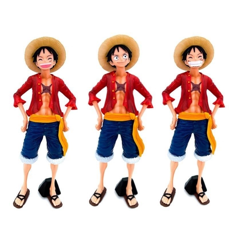 One Piece Luffy Smiling Face Luffy MengqiDLufei Large Group Stand-up ...