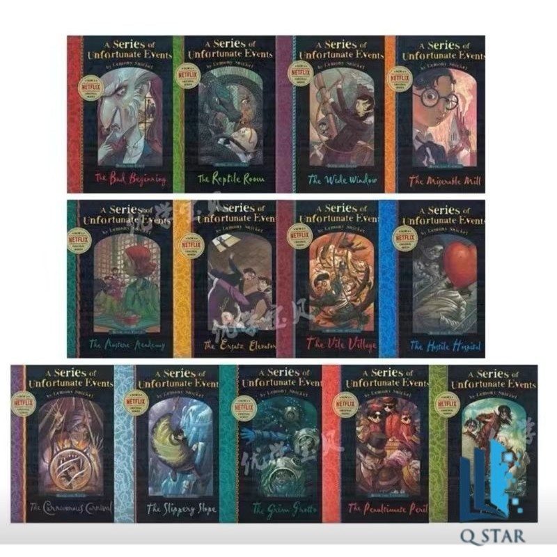 A Series Of Unfortunate Events Collection Story Books Novel (13 Books ...