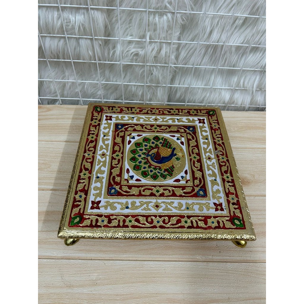 MK28 - Minakari Wooden Base for Pooja Room | Shopee Malaysia