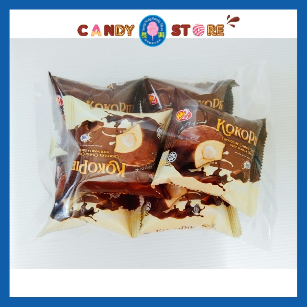 ( 6pcs ) Win2 KoKoPie Chocolate Coated Cake with Vanilla Cream Halal ...