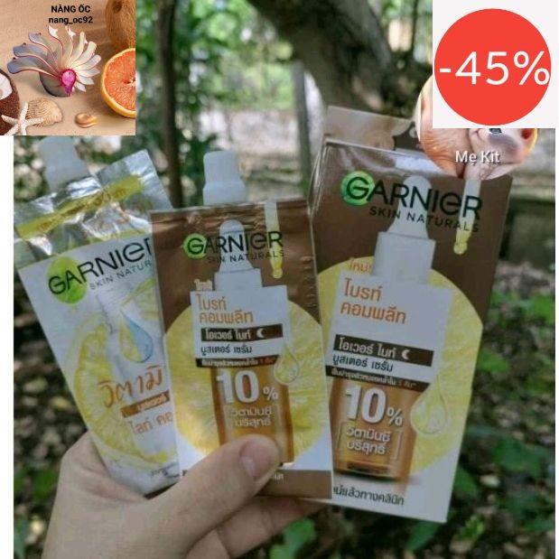 Garnier serum essence to brighten dark skin 7.5ml - Garnier 10% Vitamin ...