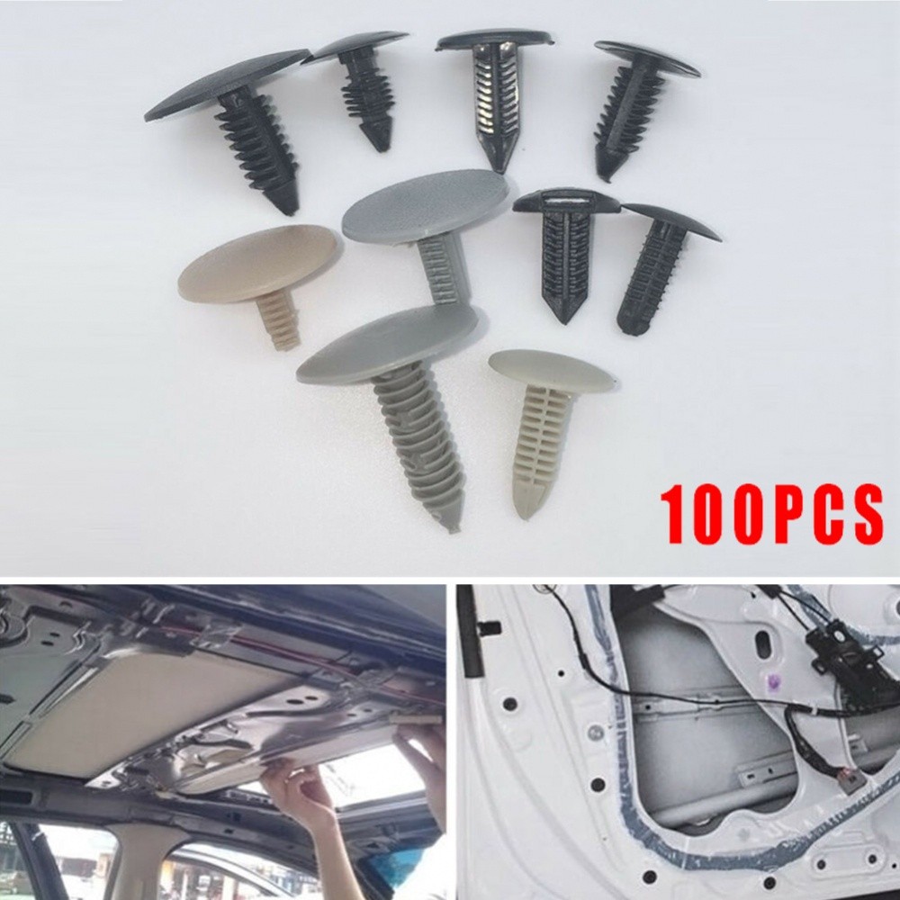 ⚡READYSTOCK⚡Rivet Car Fender Trim Clip Universal Hold Carpet Door Cards ...