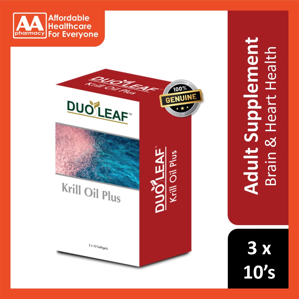 Duoleaf Krill Oil Plus Softgel 3x10's | Shopee Malaysia
