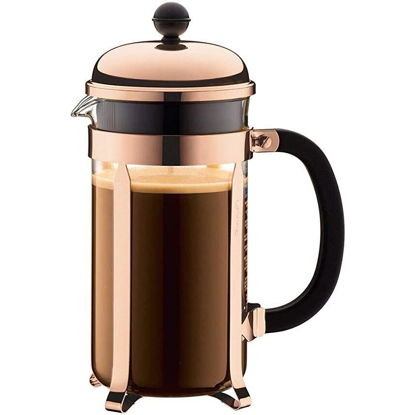 BODUM CHAMBORD FRENCH PRESS COFFEE MAKER 8CUP 1L COPPER | Shopee Malaysia