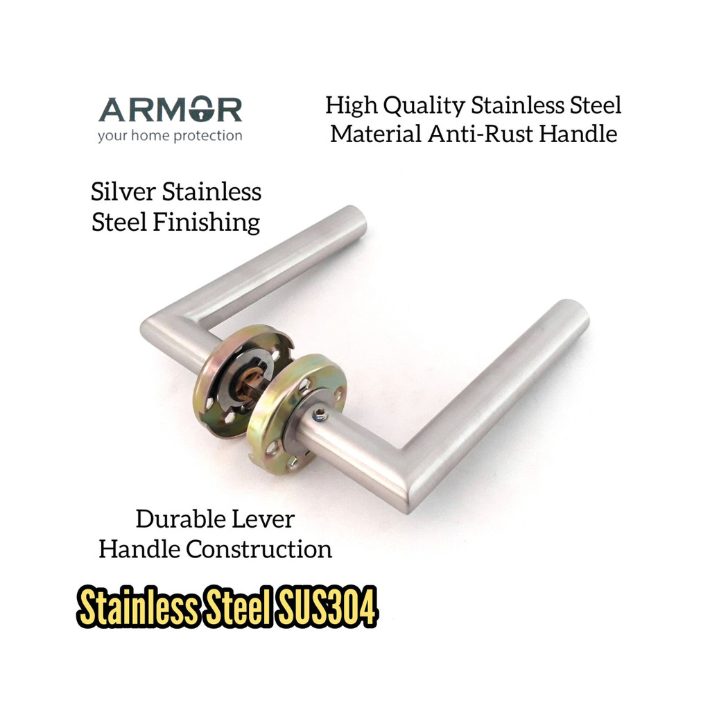 ARMOR AML 6000 Hollow Lever Handle, Mortise Lock & Cylinder Complete ...