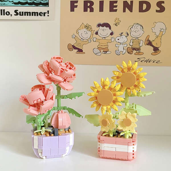 lego flower lego brick Blok binaan sejambak mawar versi dewasa ...