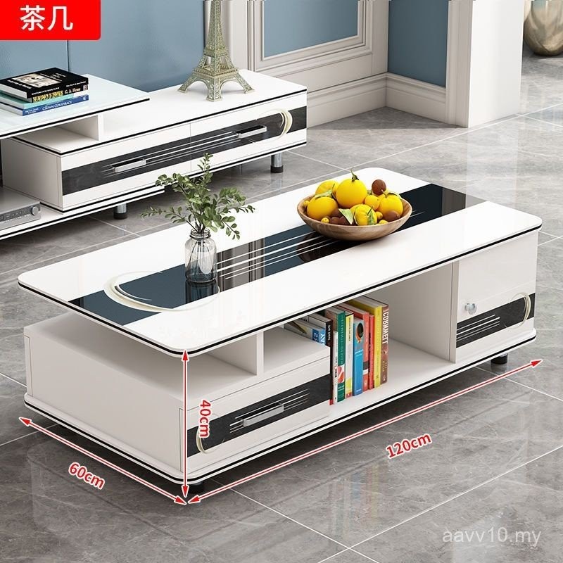 Kombinasi meja kopi almari televisyen mewah moden, sederhana dan ringan ...