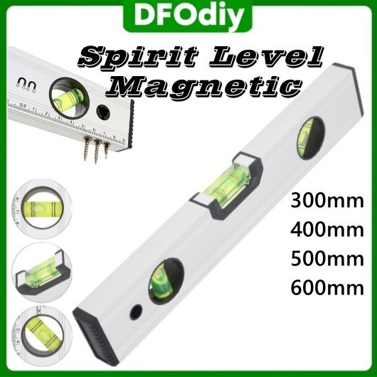 DFOdiy Spirit Level Magnetic Level Ruler Measuring Aircond Tools Tiles ...