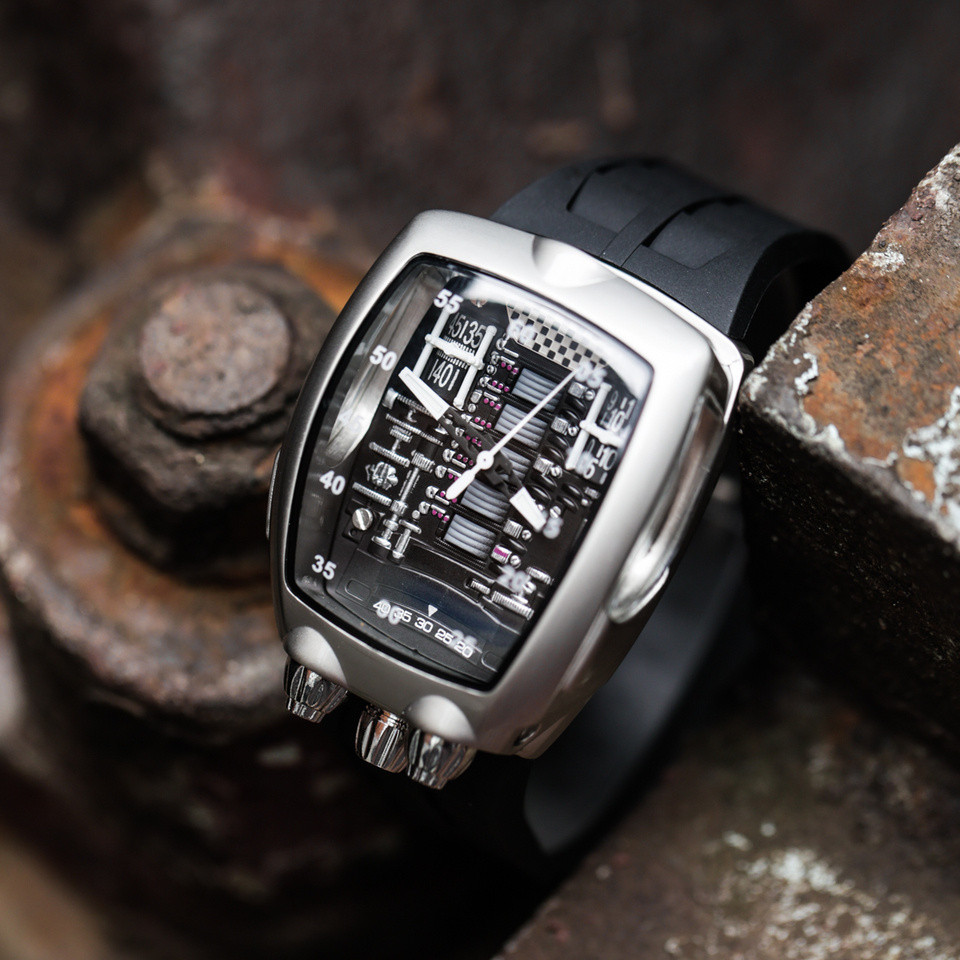 Czech Leopard Bugatti Engine Watch Men Wormhole Concept Men Tritium Gas ...