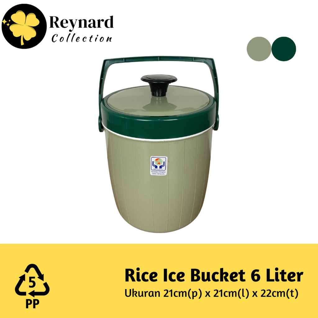 TERMOS Rice Bucket 6L Ice Bucket 6L High Quality 6 Liter Ice Cube Rice ...