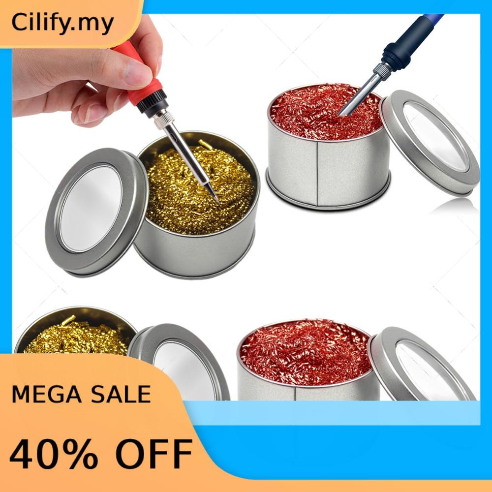 Soldering Iron Tip Cleaner Desoldering Cleaning Ball Metal Dross Box ...
