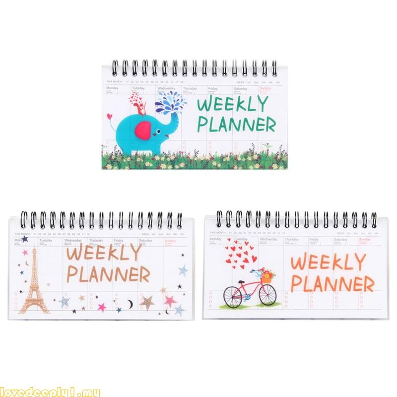Love Tearable Weekly Planner Calendar Spiral To-do-list Pad Business ...