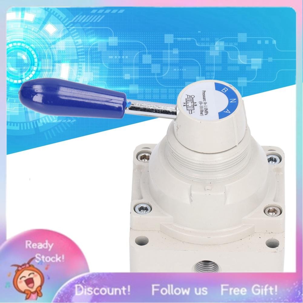 Ujewndju 2 Position 4 Way Rotary Lever Hand Valve Pneumatic Air Flow ...