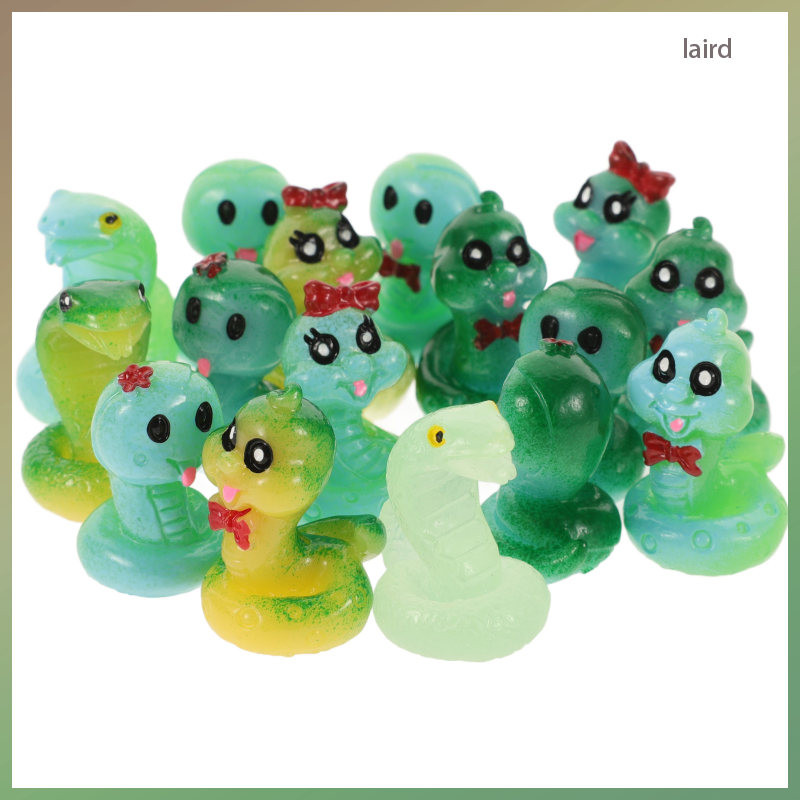Snake Miniature Landscape Ornaments 2025 Animal Figurines Zodiac Statue ...