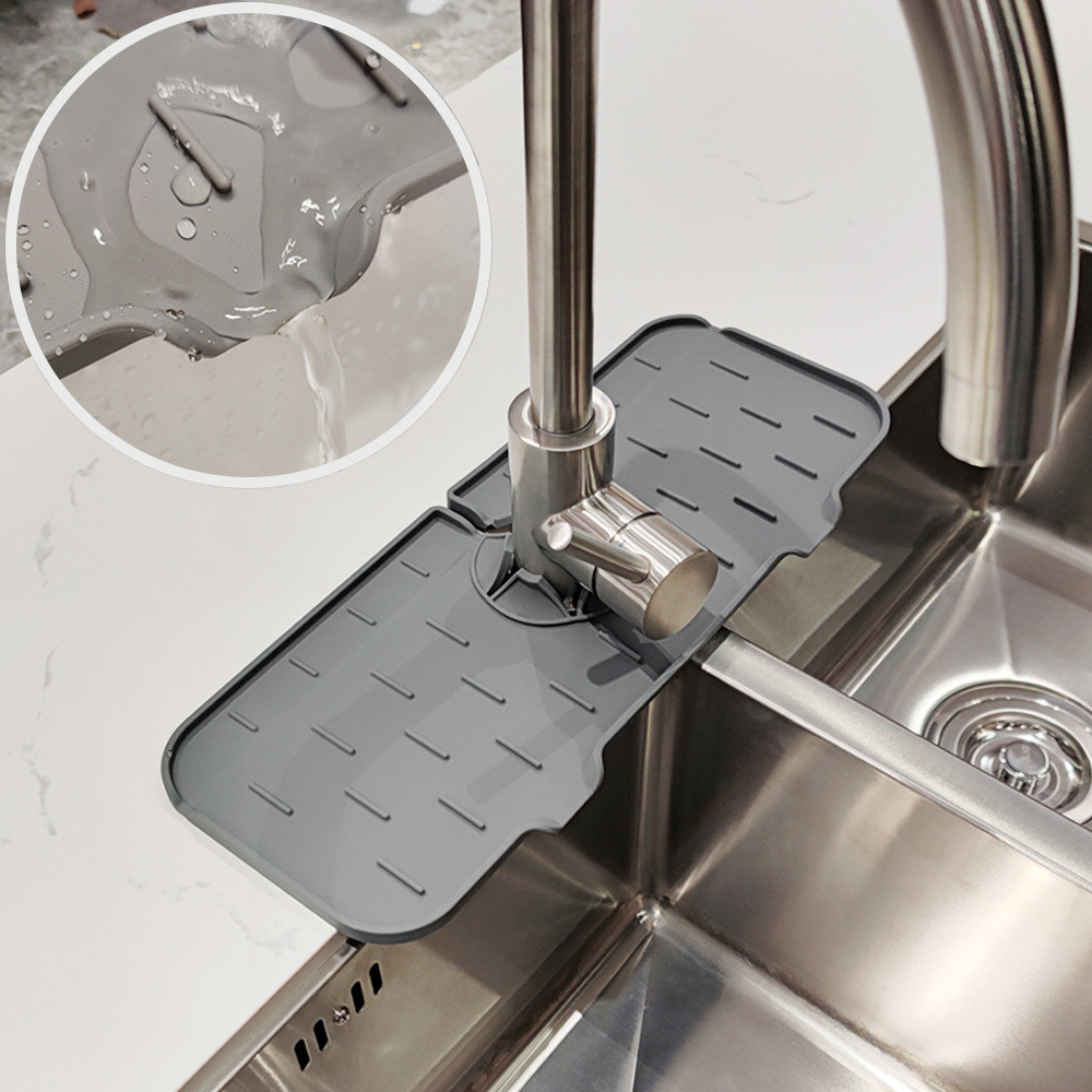 Silicone Kitchen Faucet Sink Splash Guard Water Save Anti Splash Drip ...