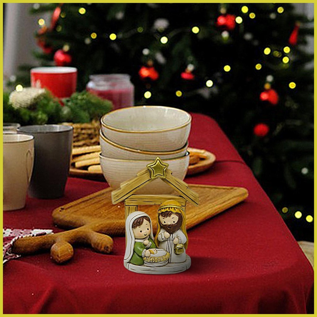 Holy Family Nativity Set Small Manger Scene Miniature Nativity Set ...