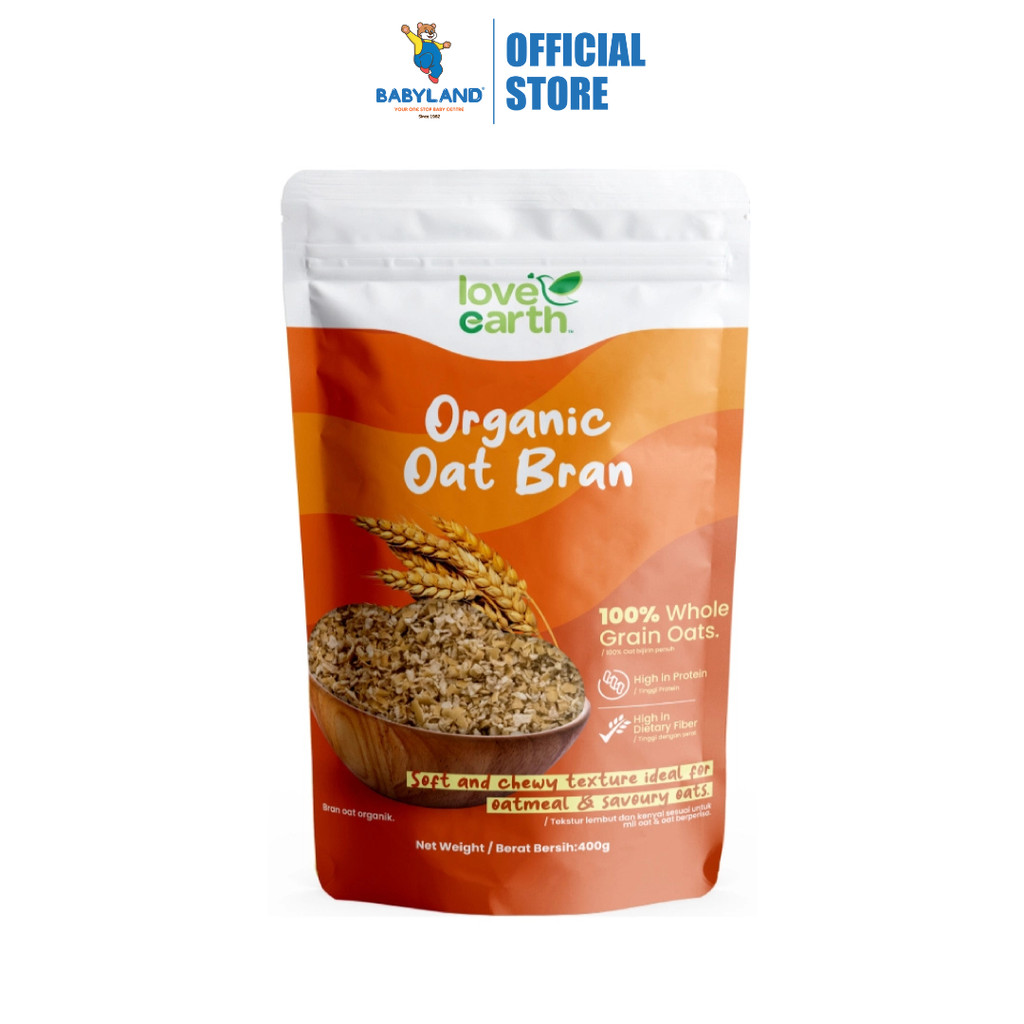 Love Earth Organic Oat Bran 400g | Shopee Malaysia