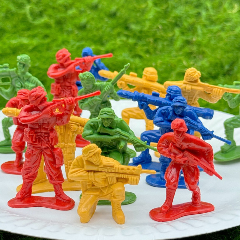 50pcs 5cm Mini Soldier Military Model Soldier Minifigure Children's War ...