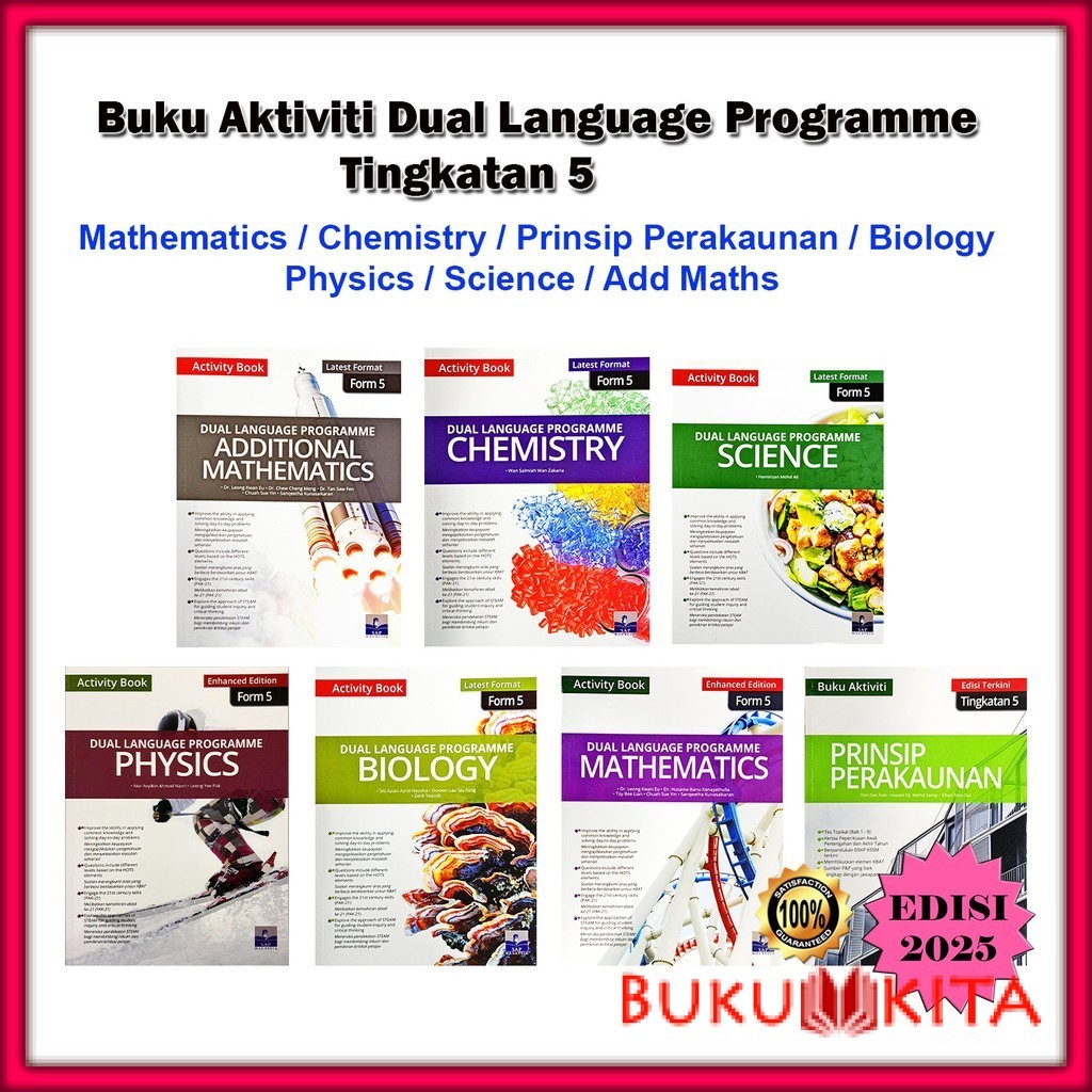 Buku Latihan : Activity Dual Language KSSM Form 5 Edisi 2025 - Add ...