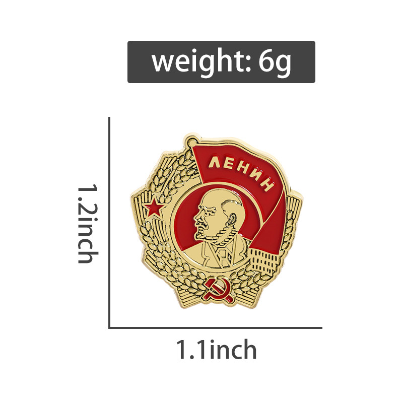 Spot Medal CCCP Soviet Lenin Soviet Military Medal Enamel Pin Russian ...