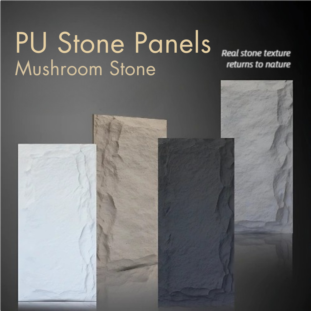 PU Stone Panels Feature Wall Outdoor Indoor 1200mmx600mm Friendly ...