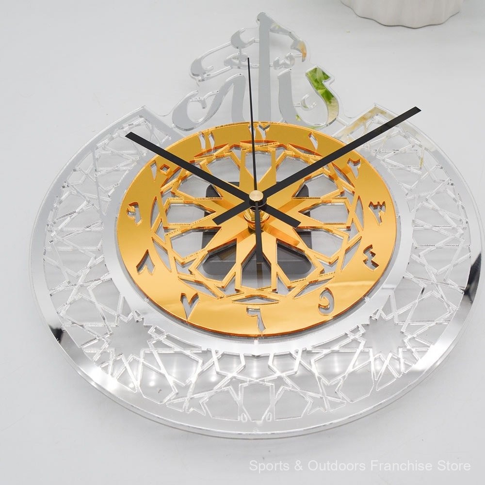 Jam Ramadan Kareem Terbaru Acrylic 3d 30cm Arabic Islamic Wall Clock ...
