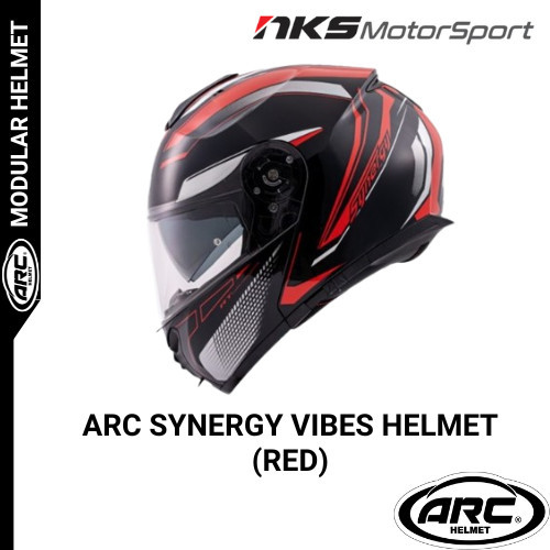 ARC Synergy Vibes Helmet (Red) | Shopee Malaysia