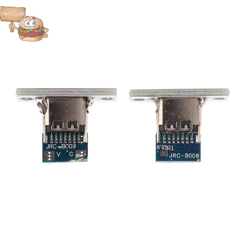 sun USB Jack Type-C 2Pin 2P 4P Waterproof Strip Line Of Solder Joint ...