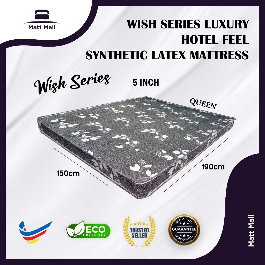 MATTMALL 5" Tilam Queen Mattress Queen Tilam Murah High Density Foam ...