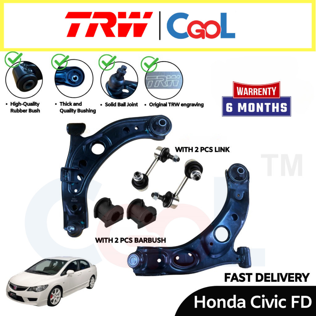 Honda Civic SNA/SNB FD Heavy Duty Lower Arm With Stabilizer Link ...