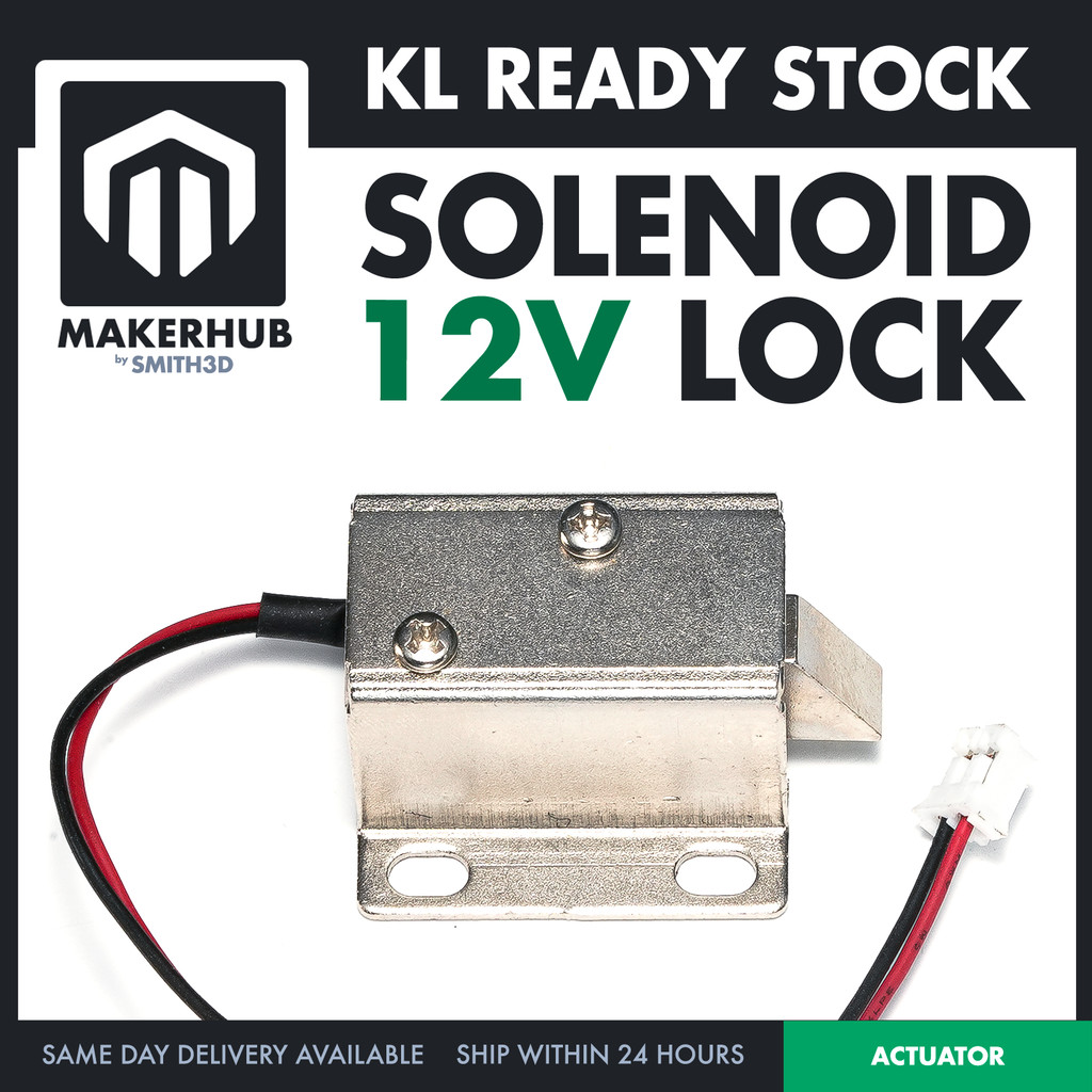 12V SOLENOID LOCK ELECTRIC LATCH FAIL-SECURE FOR CABINET DOOR DIY ...
